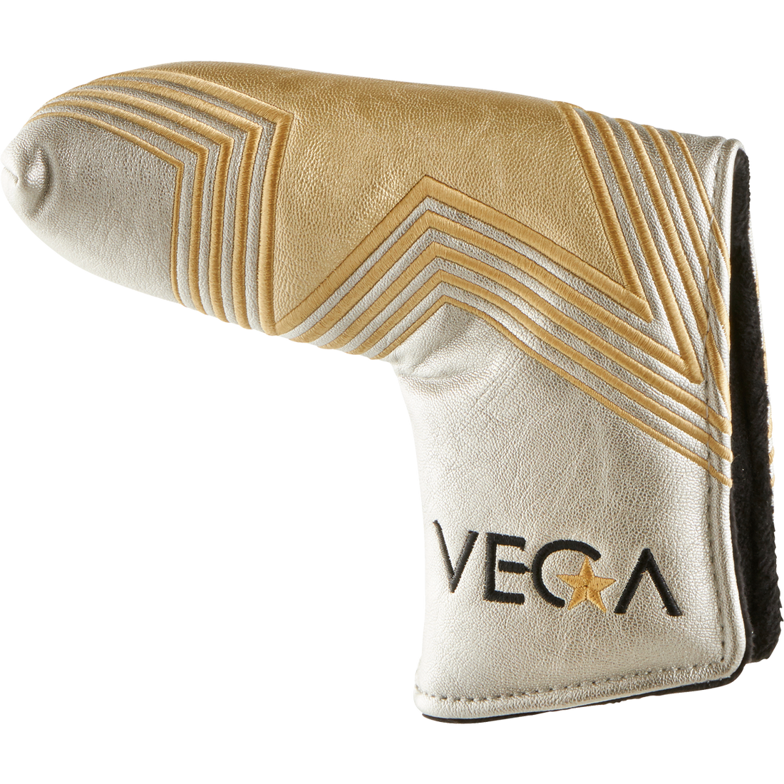 Putter Headcover Silver/Gold from VEGA Golf. Worldwide shipping
