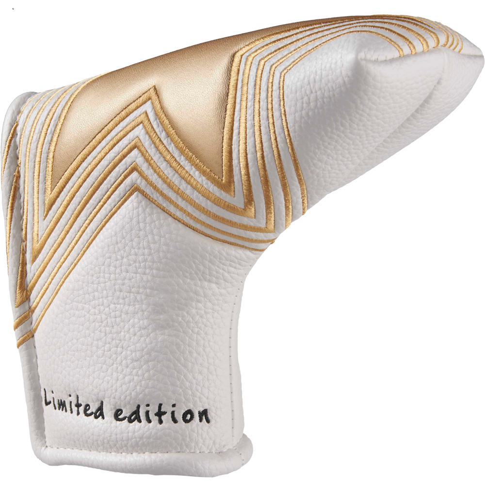 Putter Headcover White/Gold from VEGA Golf. Worldwide shipping